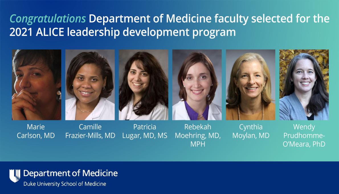 6 faculty from Medicine selected for ALICE leadership development ...